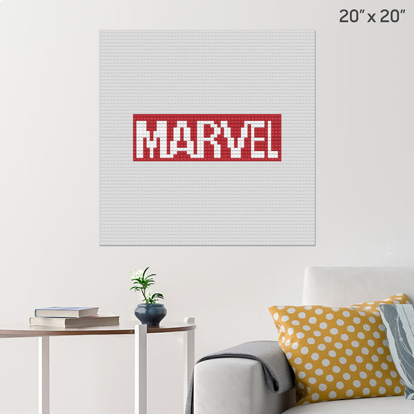 Marvel Pixel Art Wall Poster - Build Your Own with Bricks! - BRIK