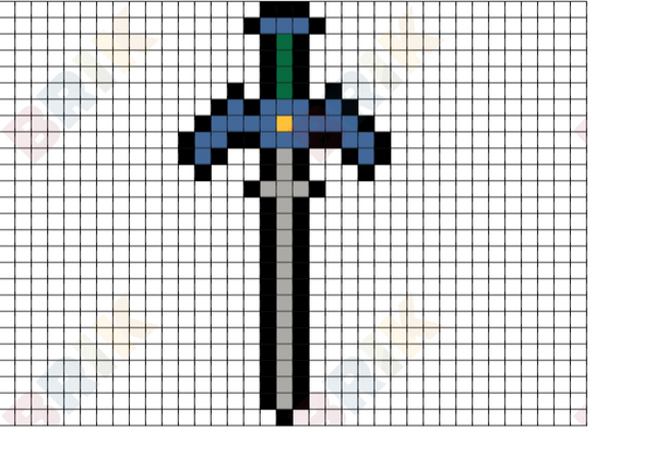 Minecraft Pixel Art Grid Link