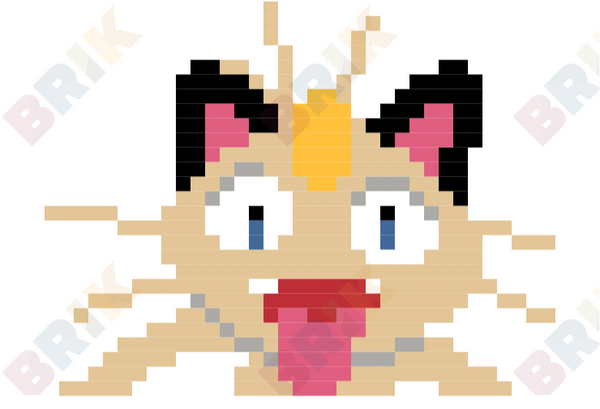 Meowth Pixel Art – BRIK