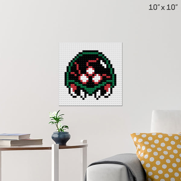 Metroid Pixel Art Wall Poster - Build Your Own with Bricks! - BRIK