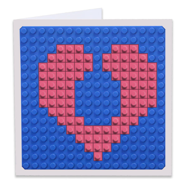 Mind Badge Pixel Art Build-On Greeting Card | BRIK