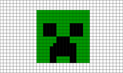 Creeper Pixel Art 6x6