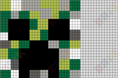 Creeper Pixel Art 6x6