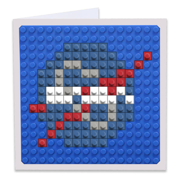 Mini NASA logo Build-On Greeting Card | BRIK