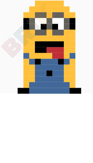 Despicable Me Gru Minecraft Pixel Art