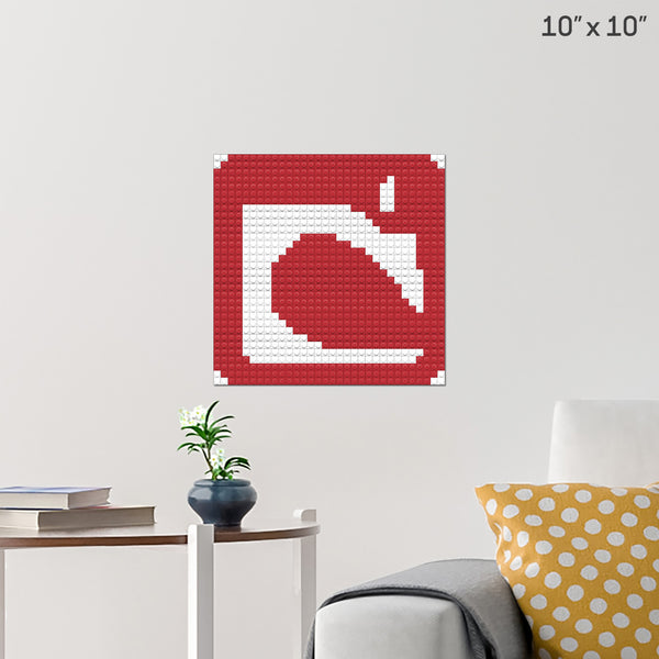 Mojang logo Wall Poster - Build Your Own with Bricks! - BRIK