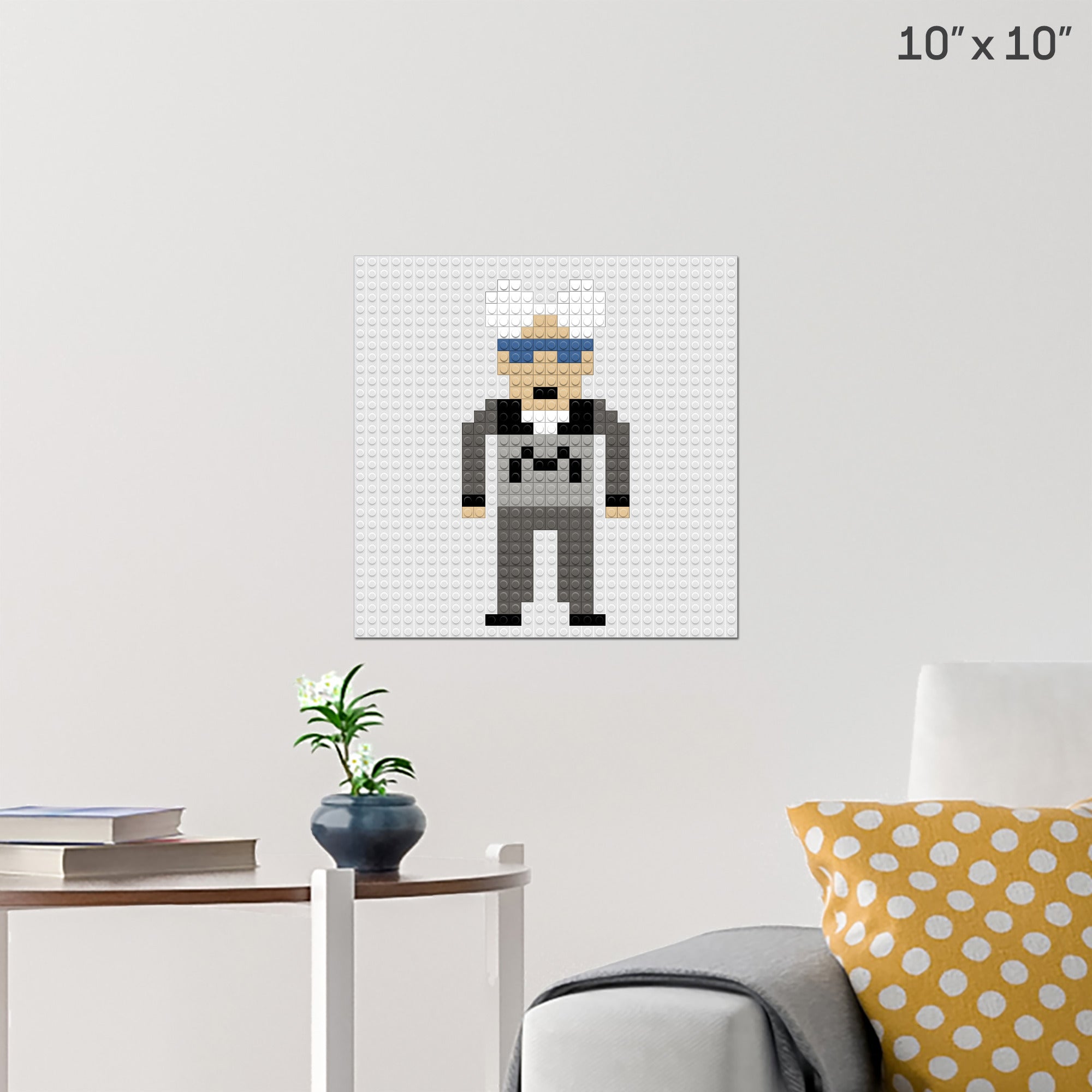 Mugatu Zoolander Pixel Art Wall Poster - Build Your Own with Bricks! - BRIK