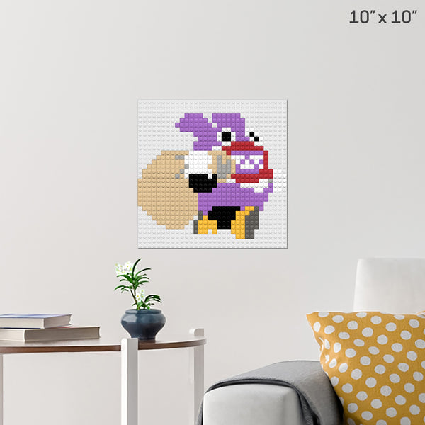 Nabbit Pixel Art Wall Poster - Build Your Own with Bricks! - BRIK
