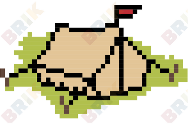 National Camp Day Pixel Art – BRIK
