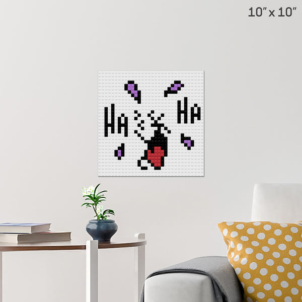 National Humor Month Pixel Art Wall Poster - Build Your Own with Bricks ...
