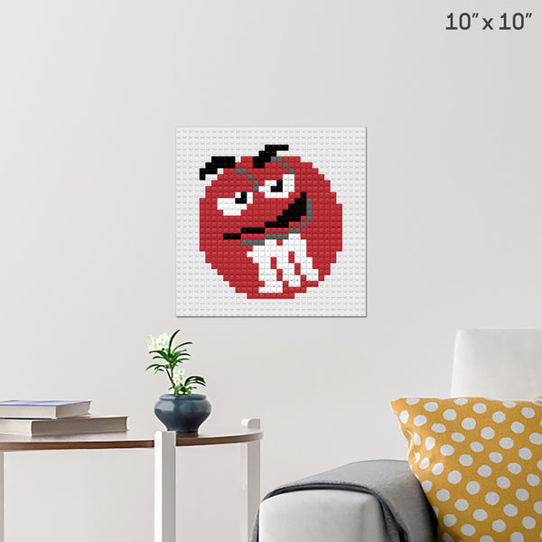 National M&M Day Pixel Art Wall Poster - Build Your Own with Bricks! - BRIK
