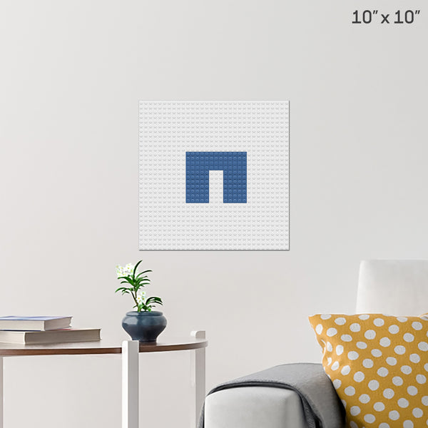 NetApp Logo Pixel Art Wall Poster - Build Your Own with Bricks! - BRIK
