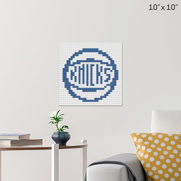 New York Knicks Wall Poster - Build Your Own with Bricks! - BRIK