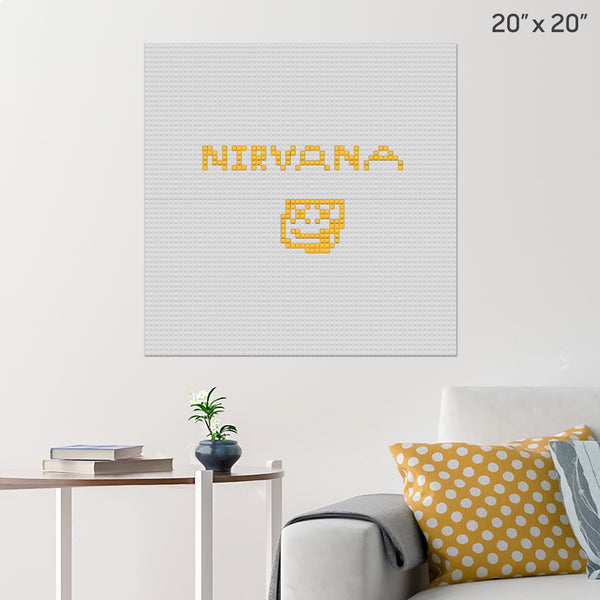 nirvana logo Wall Poster - Build Your Own with Bricks! - BRIK