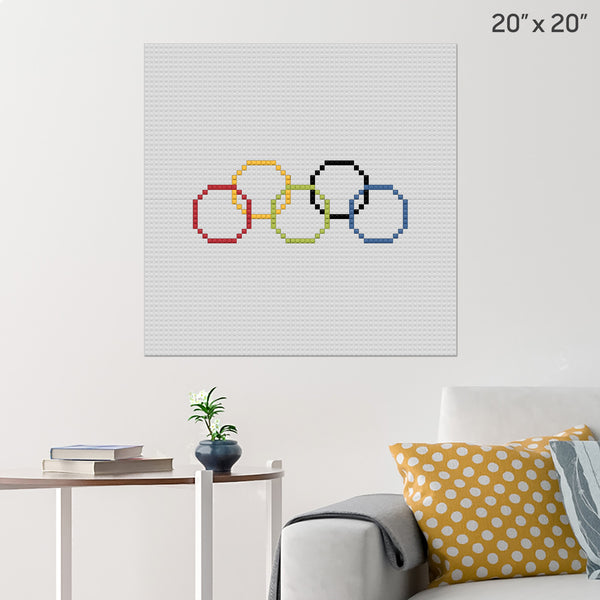 OLYMPIC Wall Poster - Build Your Own with Bricks! - BRIK