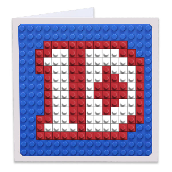 One Direction Pixel Art Build-On Greeting Card | BRIK