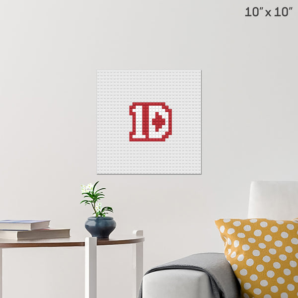 One Direction Pixel Art Wall Poster - Build Your Own with Bricks! - BRIK
