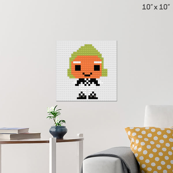 Oompa-Loompa Pixel Art Wall Poster - Build Your Own with Bricks! - BRIK