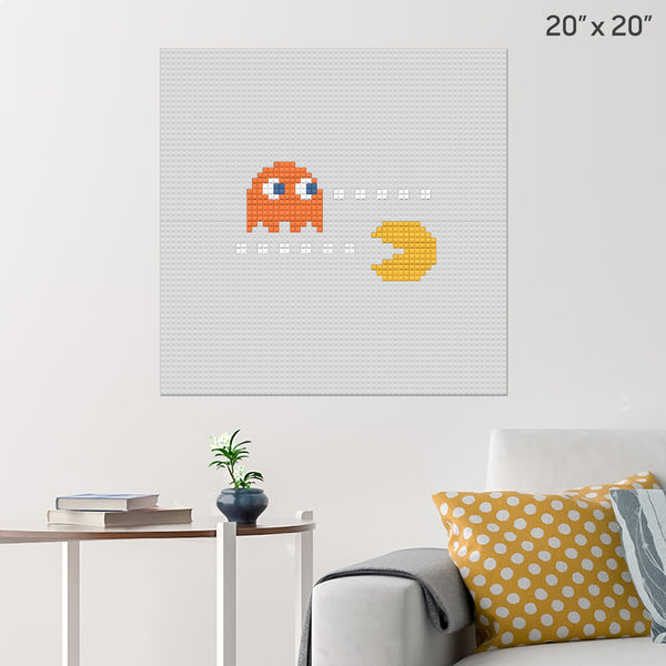 Pac-man Wall Poster - Build Your Own with Bricks! - BRIK