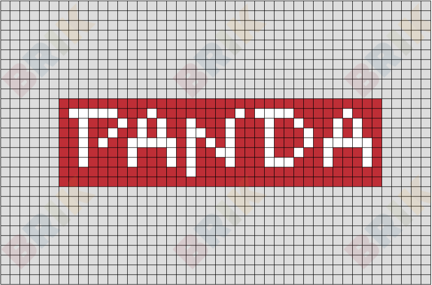 Minecraft Panda Pixel Art Grid