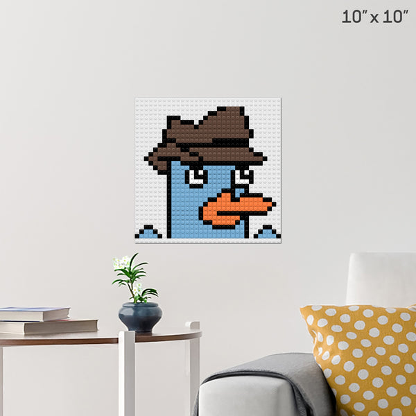 Perry the Platypus Pixel Art Wall Poster - Build Your Own with Bricks ...