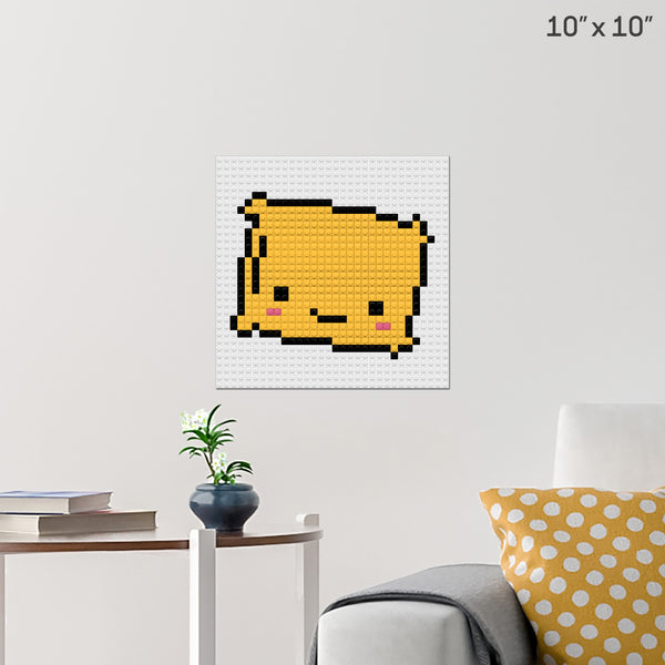 Pillow Pixel Art Wall Poster - Build Your Own with Bricks! - BRIK