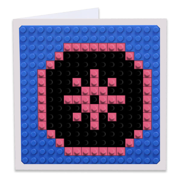 Pink lantern corps Build-On Greeting Card | BRIK