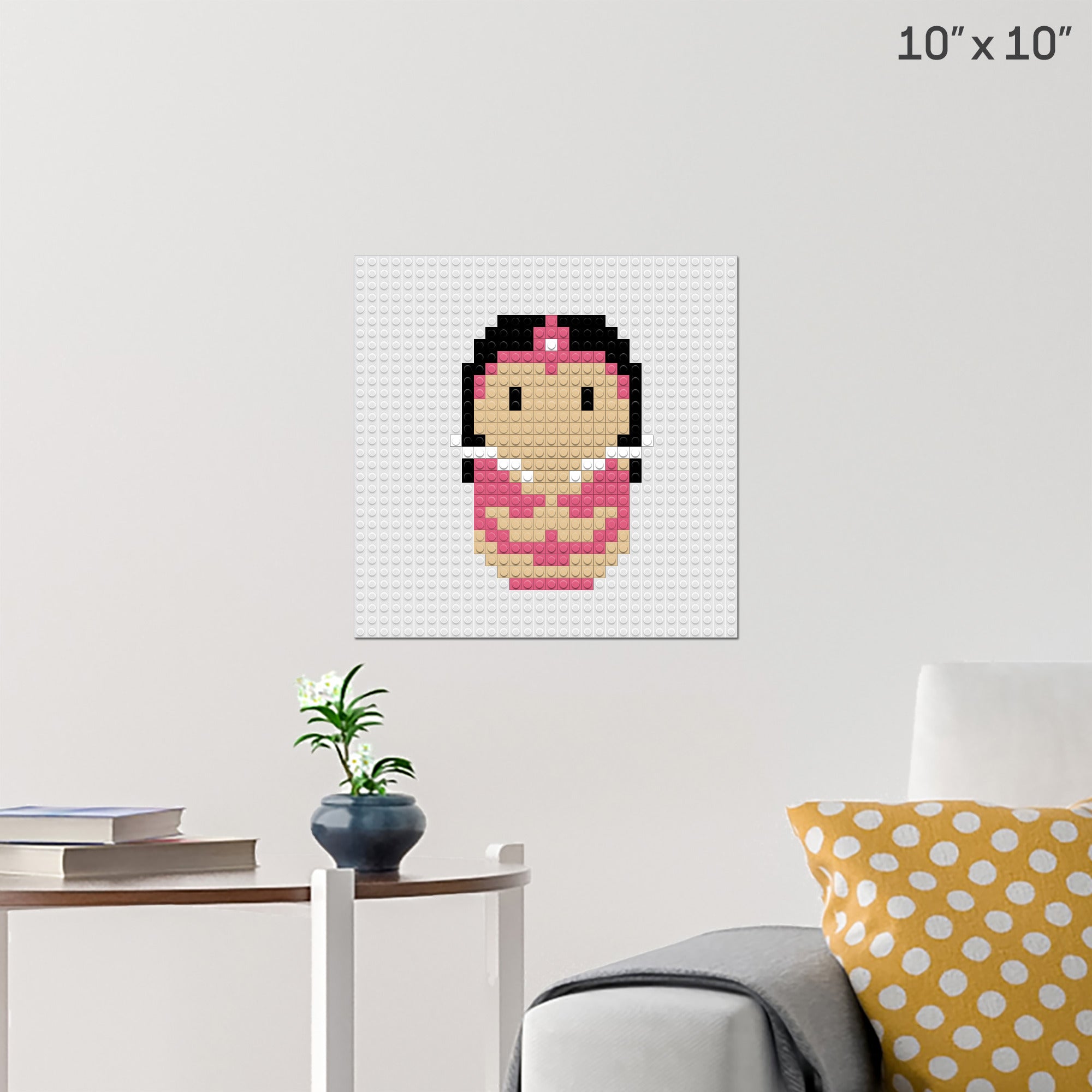 Pink lantern corps Wall Poster - Build Your Own with Bricks! - BRIK