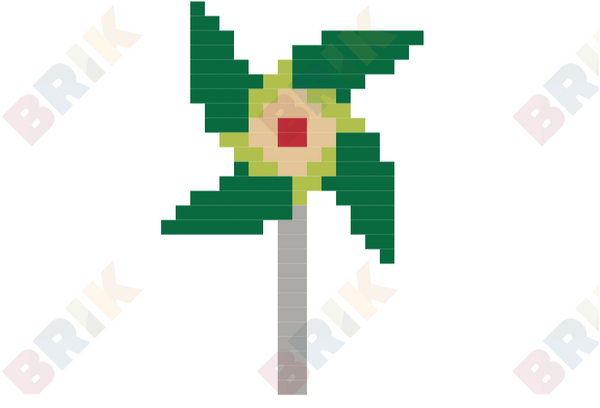 Pinwheel Pixel Art – BRIK