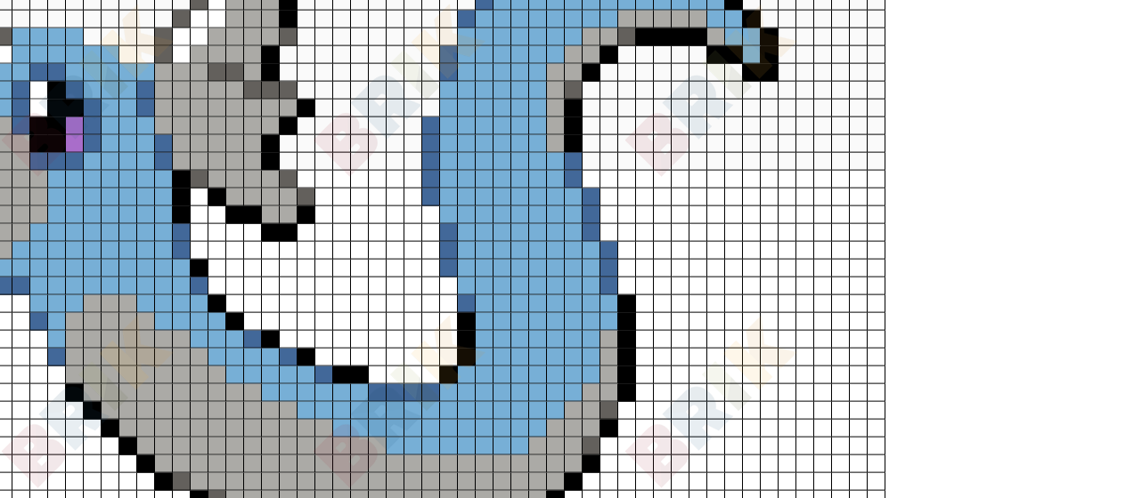 Pokemon Sprites Pixel Grid