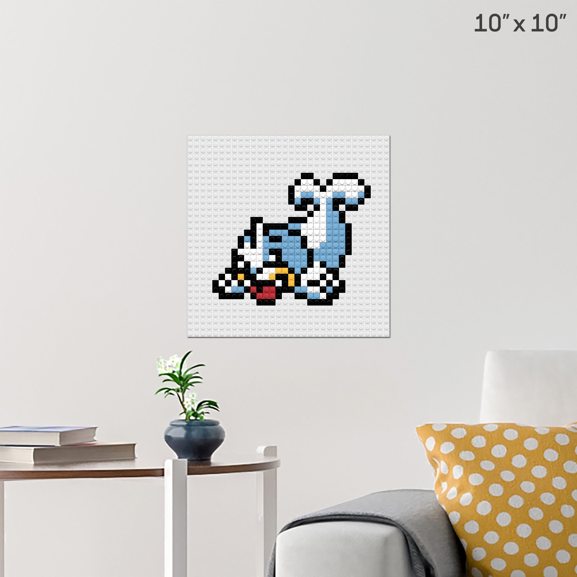 Pokemon Seel Pixel Art Wall Poster - Build Your Own with Bricks! - BRIK