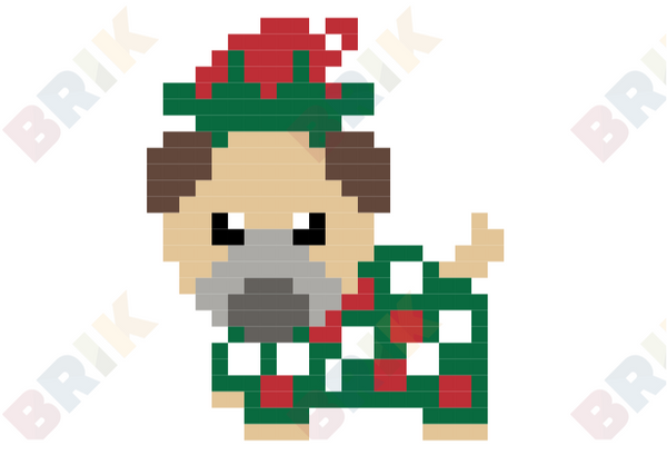 Pug Pixel Art – BRIK