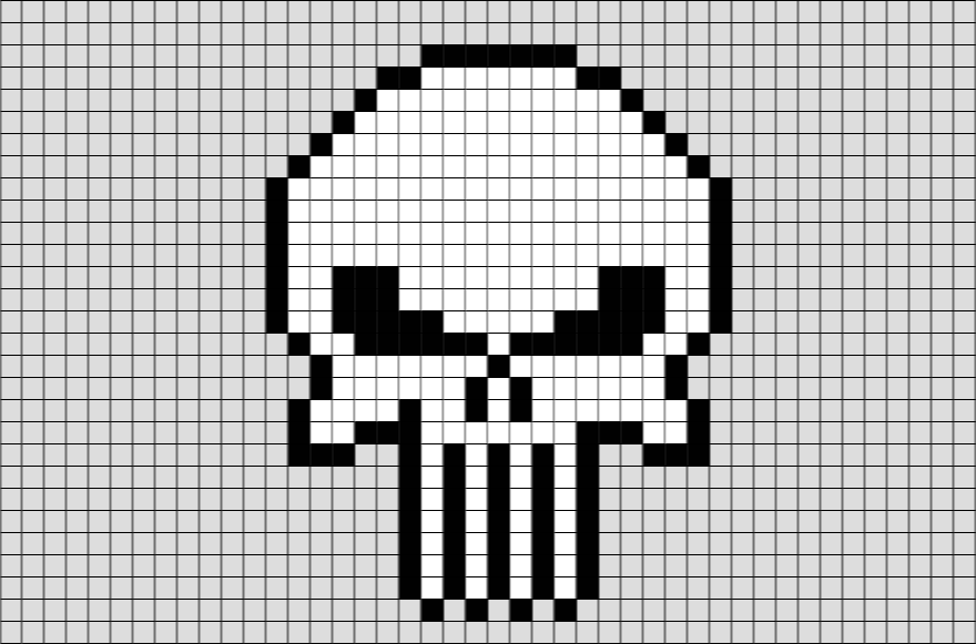 Minecraft Pixel Skull 50+ Minecraft Pixel Art Ideas | Pixel Art,