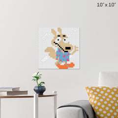 Rocko Pixel Art Wall Poster - Build Your Own with Bricks! - BRIK