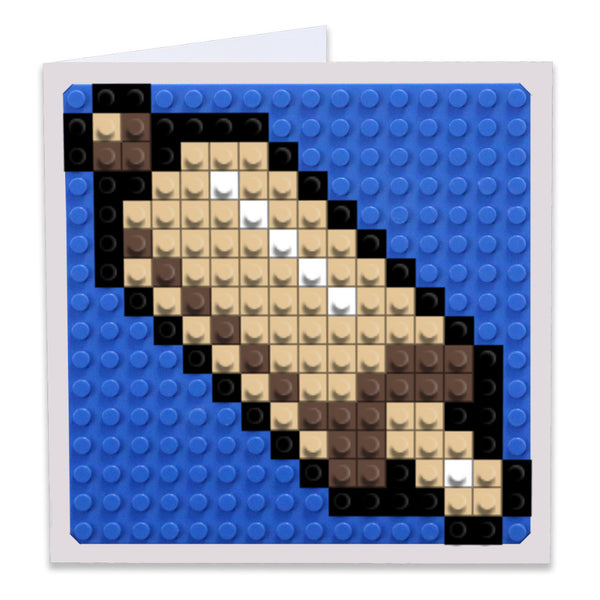 Rolling Pin Pixel Art Build-On Greeting Card | BRIK