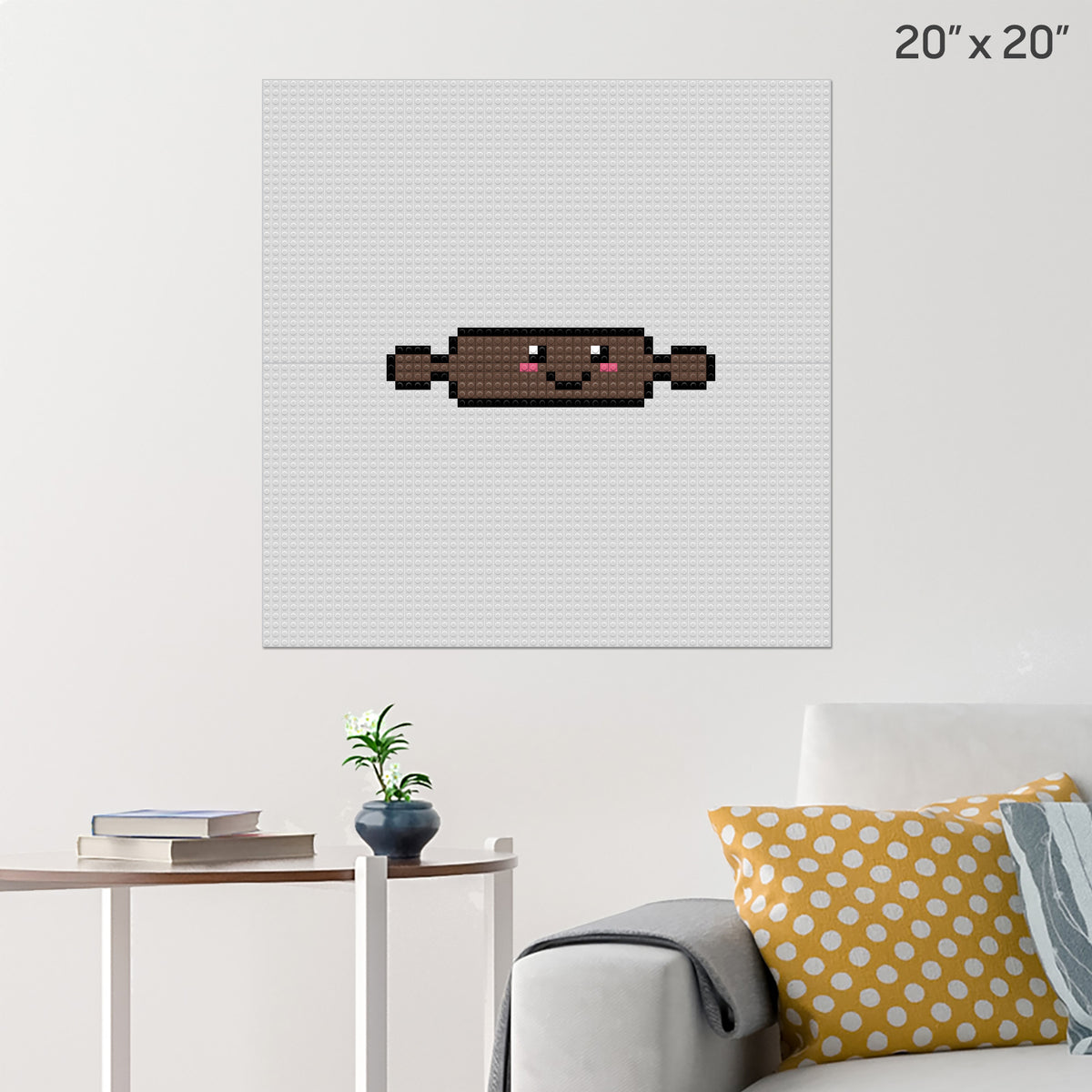 Rolling Pin Pixel Art Wall Poster - Build Your Own with Bricks! - BRIK