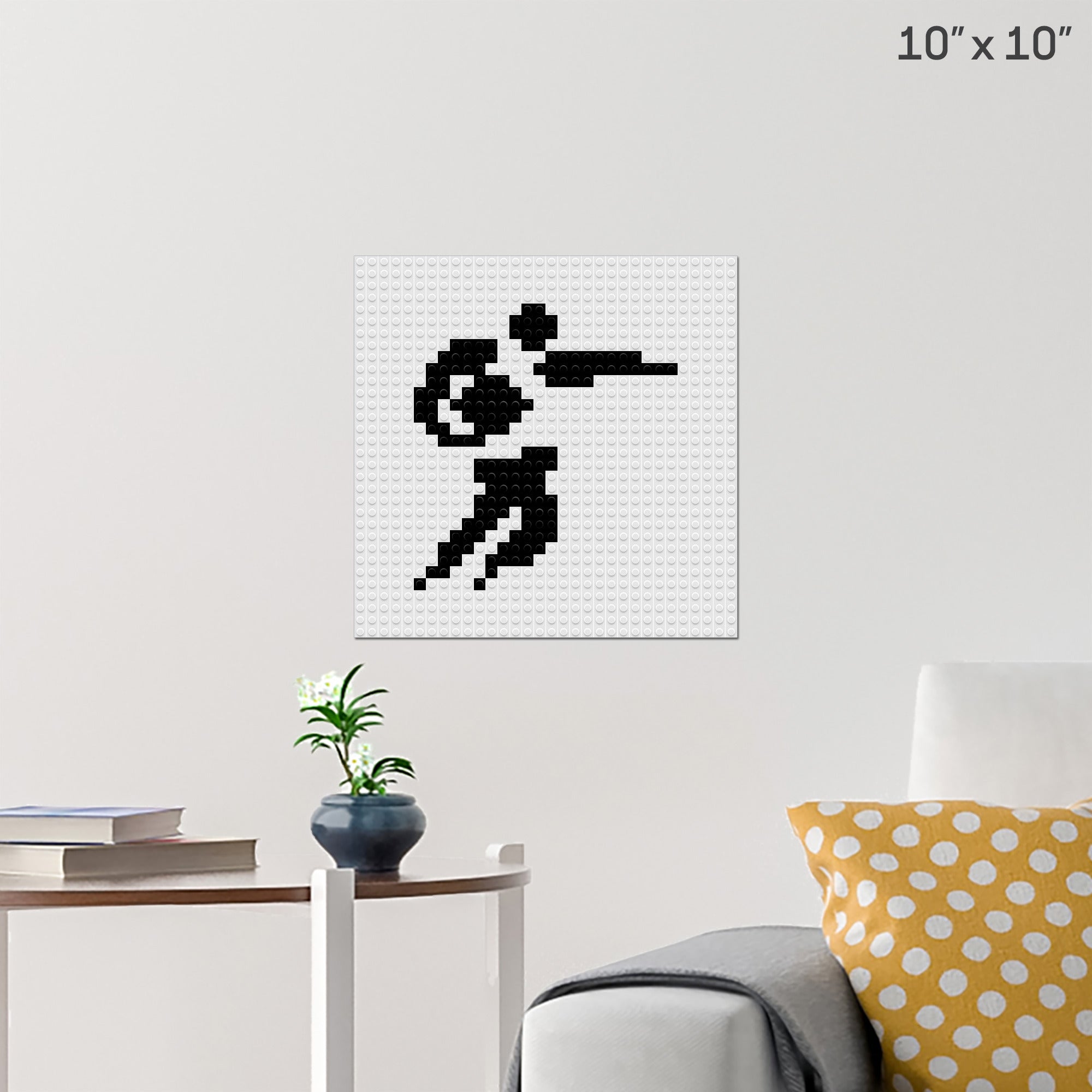 Rugby Pixel Art Wall Poster - Build Your Own with Bricks! - BRIK