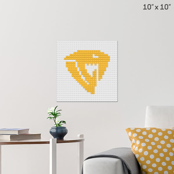 Sabertooth Pixel Art Wall Poster - Build Your Own with Bricks! - BRIK