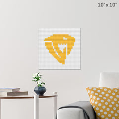 Sabertooth Pixel Art Wall Poster - Build Your Own with Bricks! - BRIK