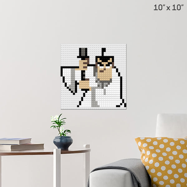 Samurai Jack Pixel Art Wall Poster - Build Your Own with Bricks! - BRIK