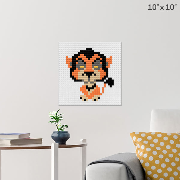 Scar Pixel Art Wall Poster - Build Your Own with Bricks! - BRIK