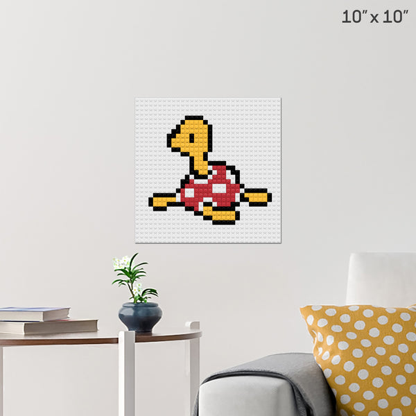 Shuckle Pokemon Pixel Art Wall Poster - Build Your Own with Bricks! - BRIK