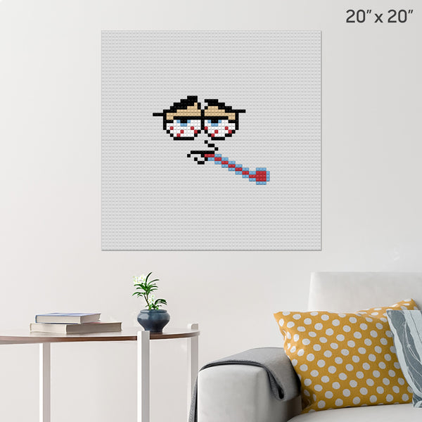 Sick Day Pixel Art Wall Poster - Build Your Own with Bricks! - BRIK