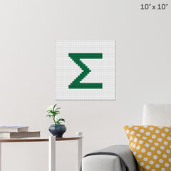Sigma Pixel Art Wall Poster - Build Your Own with Bricks! - BRIK