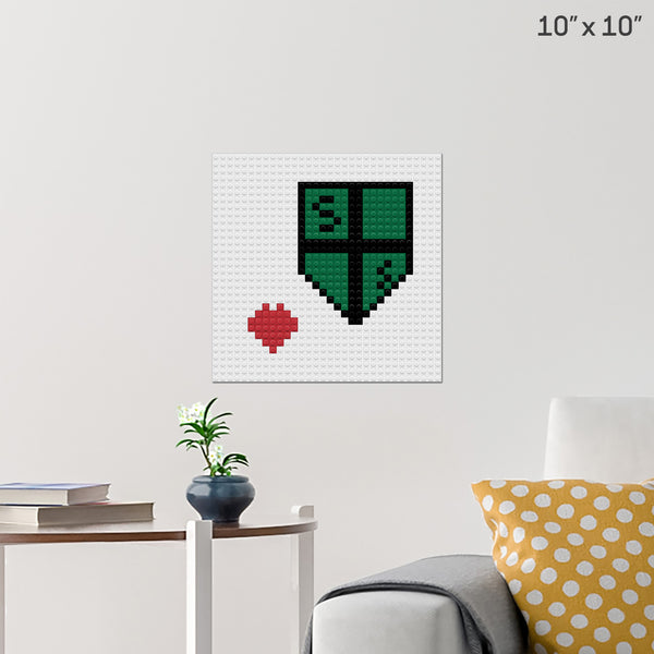 slitherin Wall Poster - Build Your Own with Bricks! - BRIK