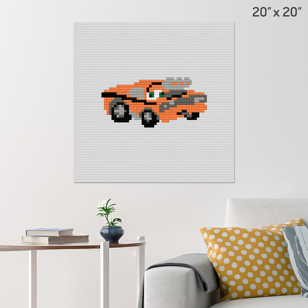 Snot Rod Pixel Art Wall Poster - Build Your Own with Bricks! - BRIK