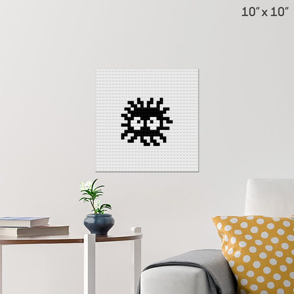 Spirited Away Soot Sprites Pixel Art Wall Poster - Build Your Own with ...