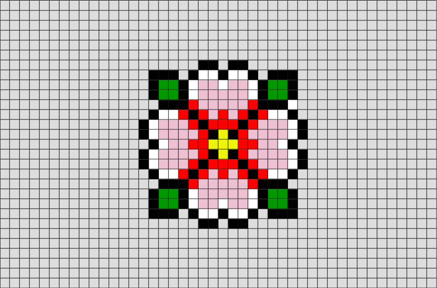 Flower Pixel Art Grid | Best Flower Site
