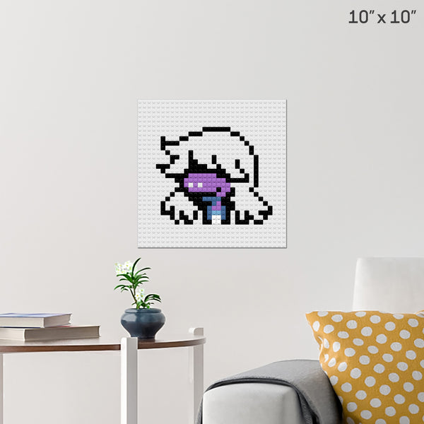 Susie/Lesbian Barney Wall Poster - Build Your Own with Bricks! - BRIK