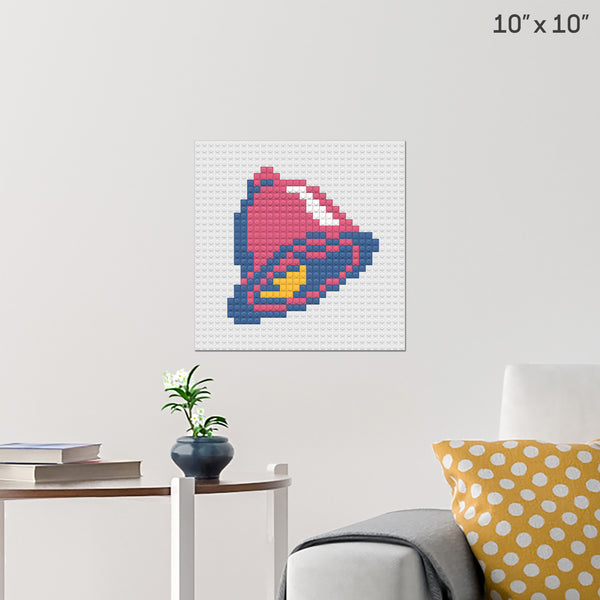Taco Bell Pixel Art Wall Poster - Build Your Own with Bricks! - BRIK